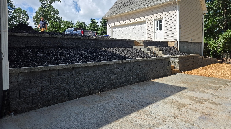 Retaining Wall Replacement in Jefferson